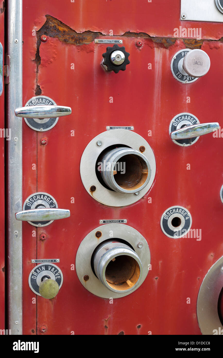 Antique fire pump hi-res stock photography and images - Alamy