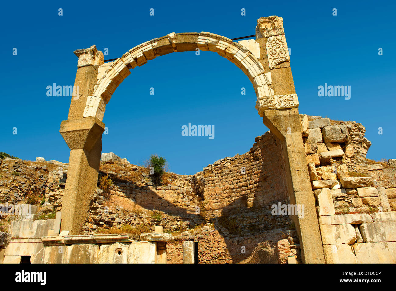Arch of The Roman Pollio Fountain, early 1st century B.C. Ephesus ...