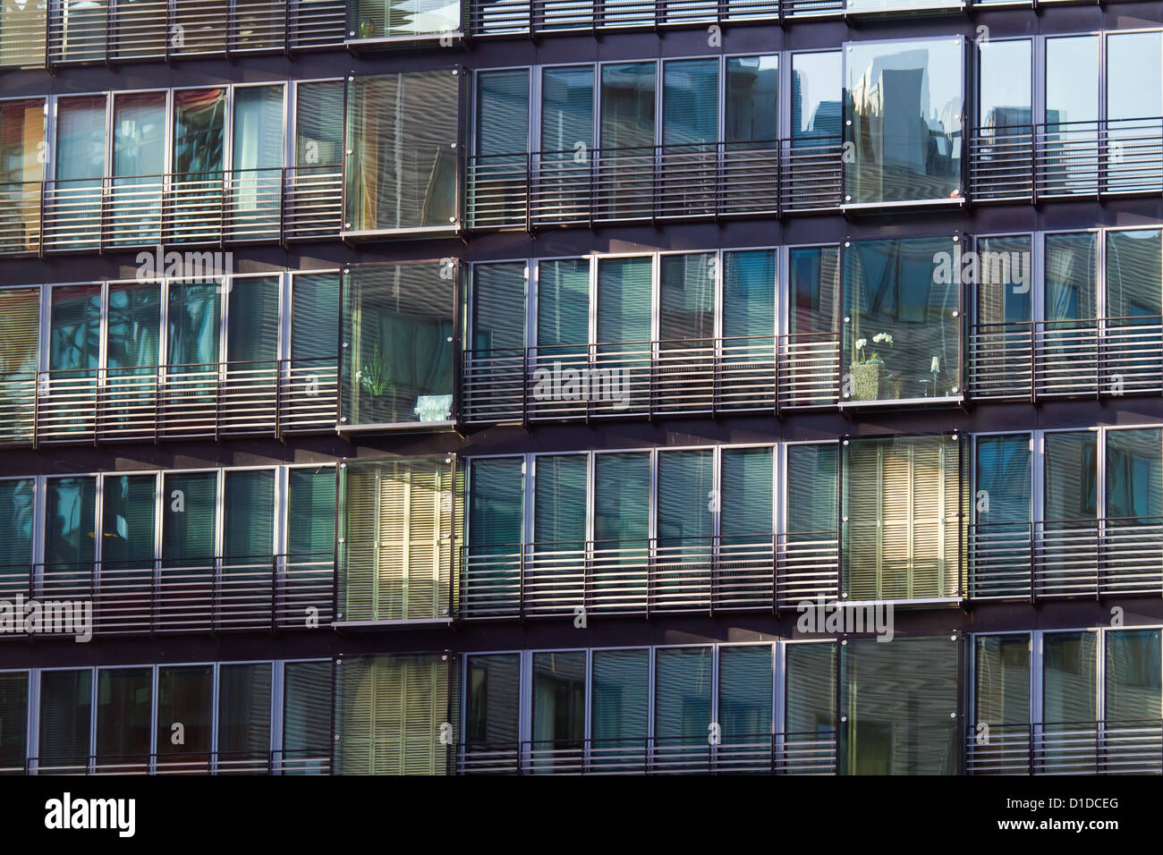 Exterior Facade of a modern Office Building at the Potsdamer Platz in ...