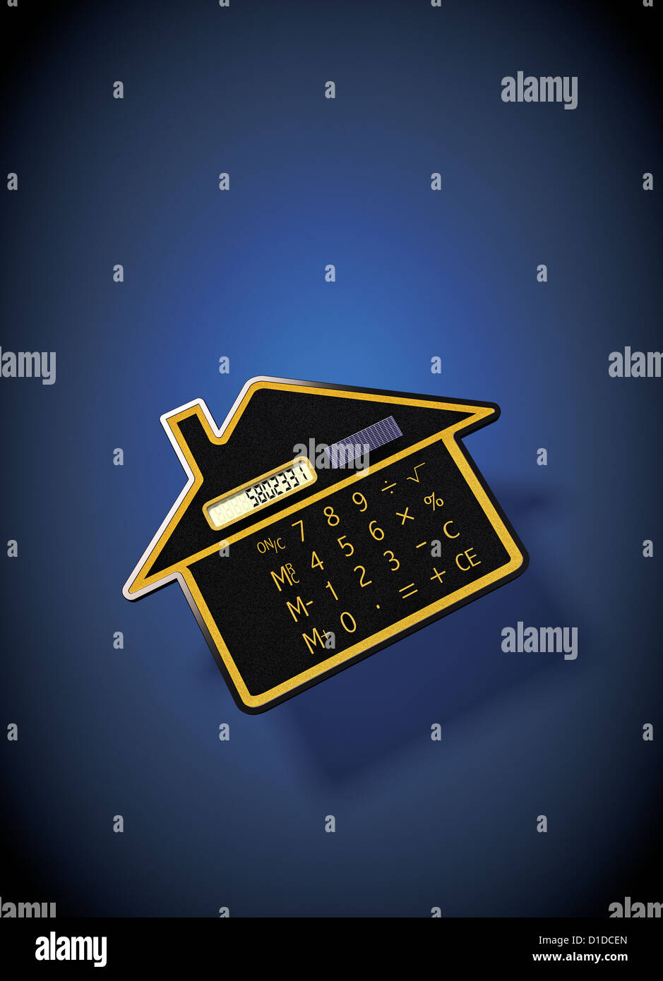 House shaped calculator hi-res stock photography and images - Alamy