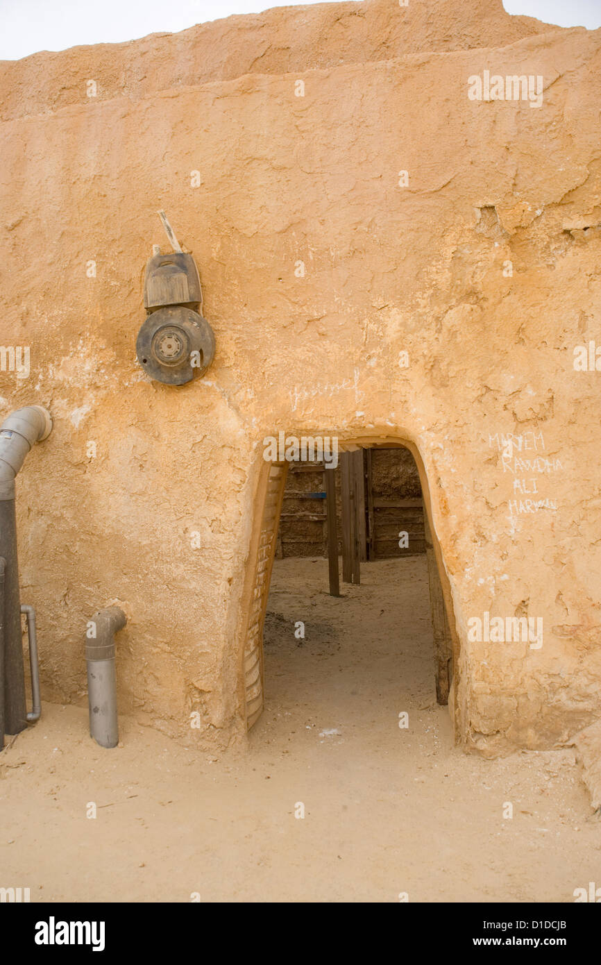 Film set in the Sahara desert near Tozeur in central Tunisia used in a ...