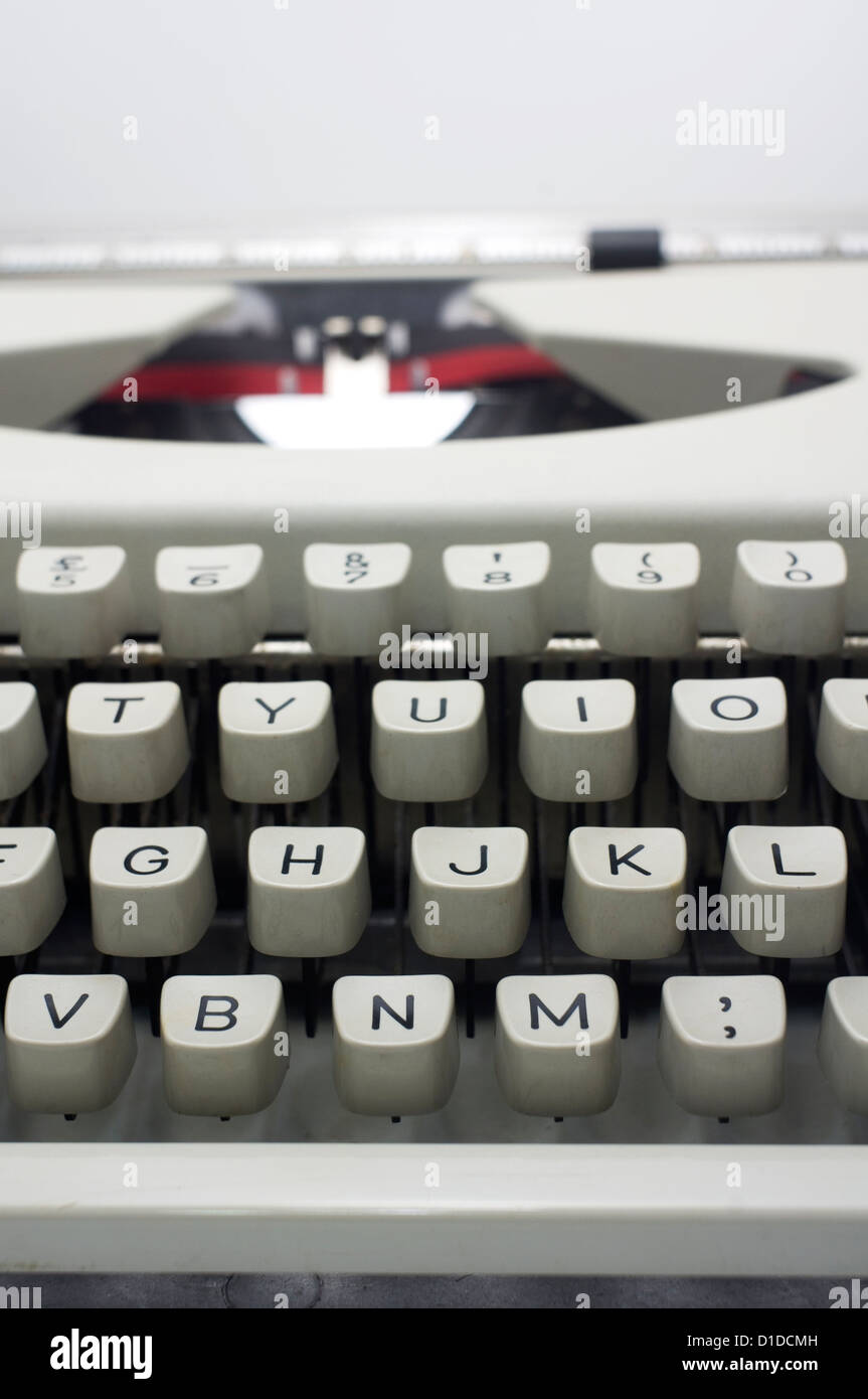 a close up of typewriter, focus on keys Stock Photo - Alamy