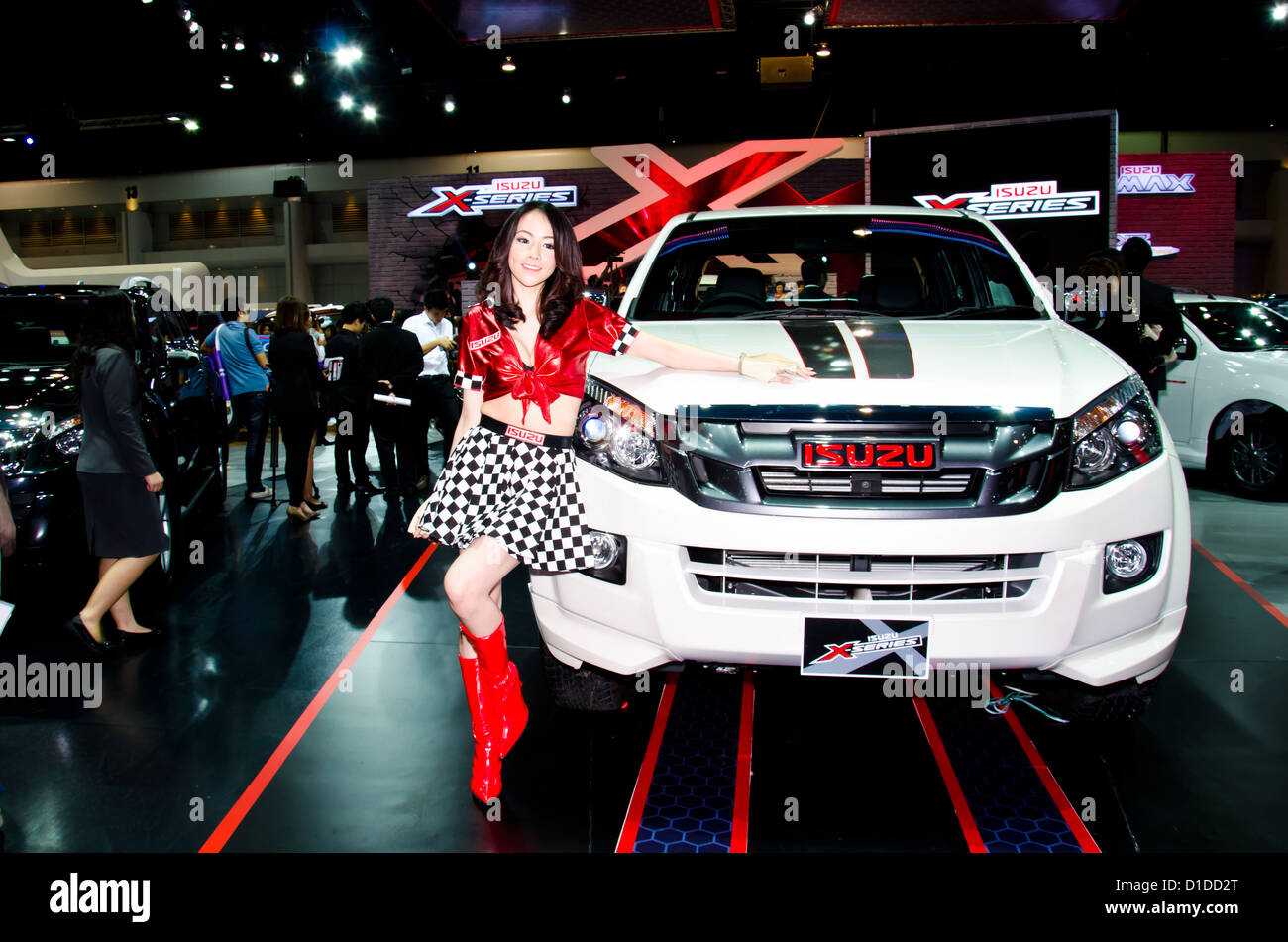NONTHABURI - NOVEMBER 28: V-Cross 4D pickup with unidentified model on ...