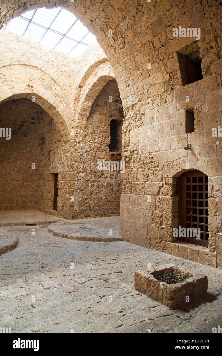 Interior Medieval Fort of Pafos Stock Photo - Alamy