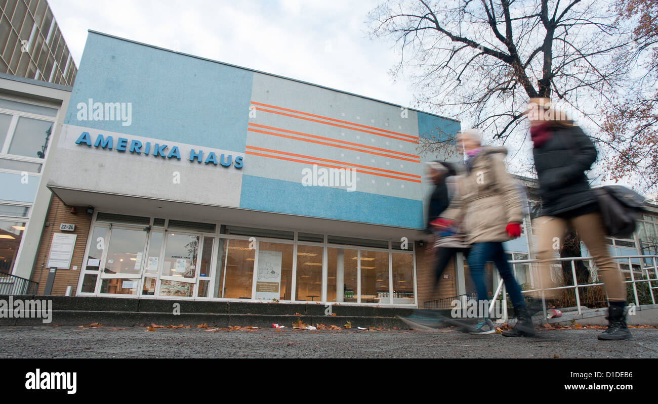 Pedestrians walk past the building of the 'America House' in Berlin ...