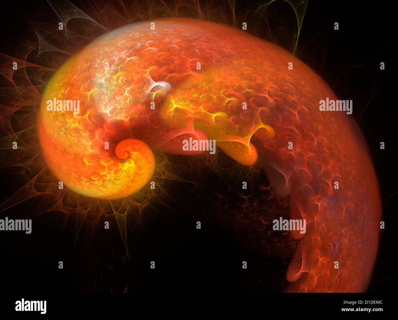 Alien Seed A SciFi Fractal Image Stock Photo - Alamy