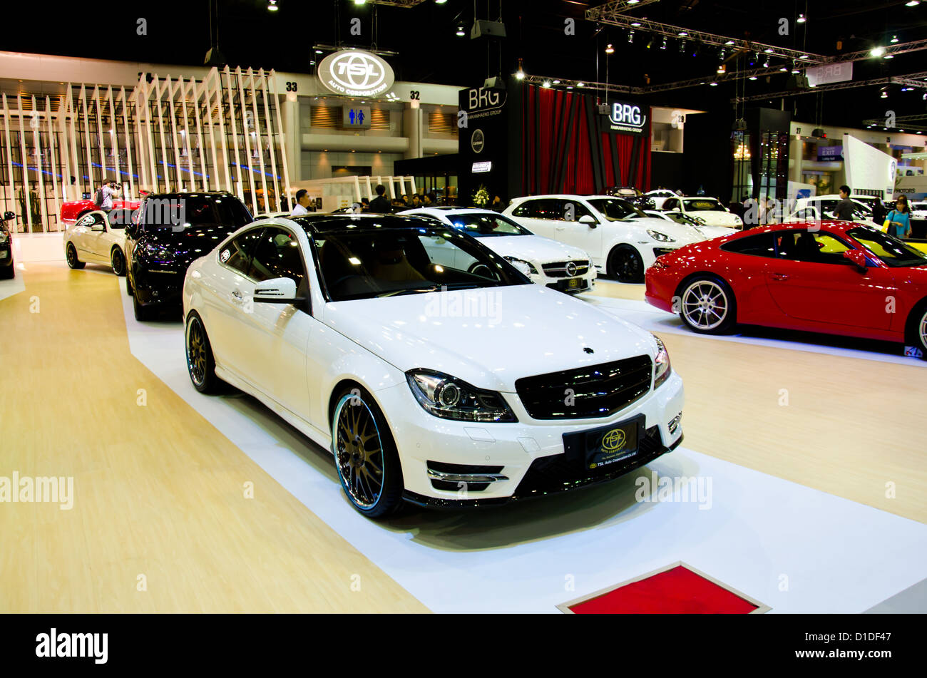 The Mercedes-Benz C180 Coupe CGI 1.8 AT car on display at The 29th ...