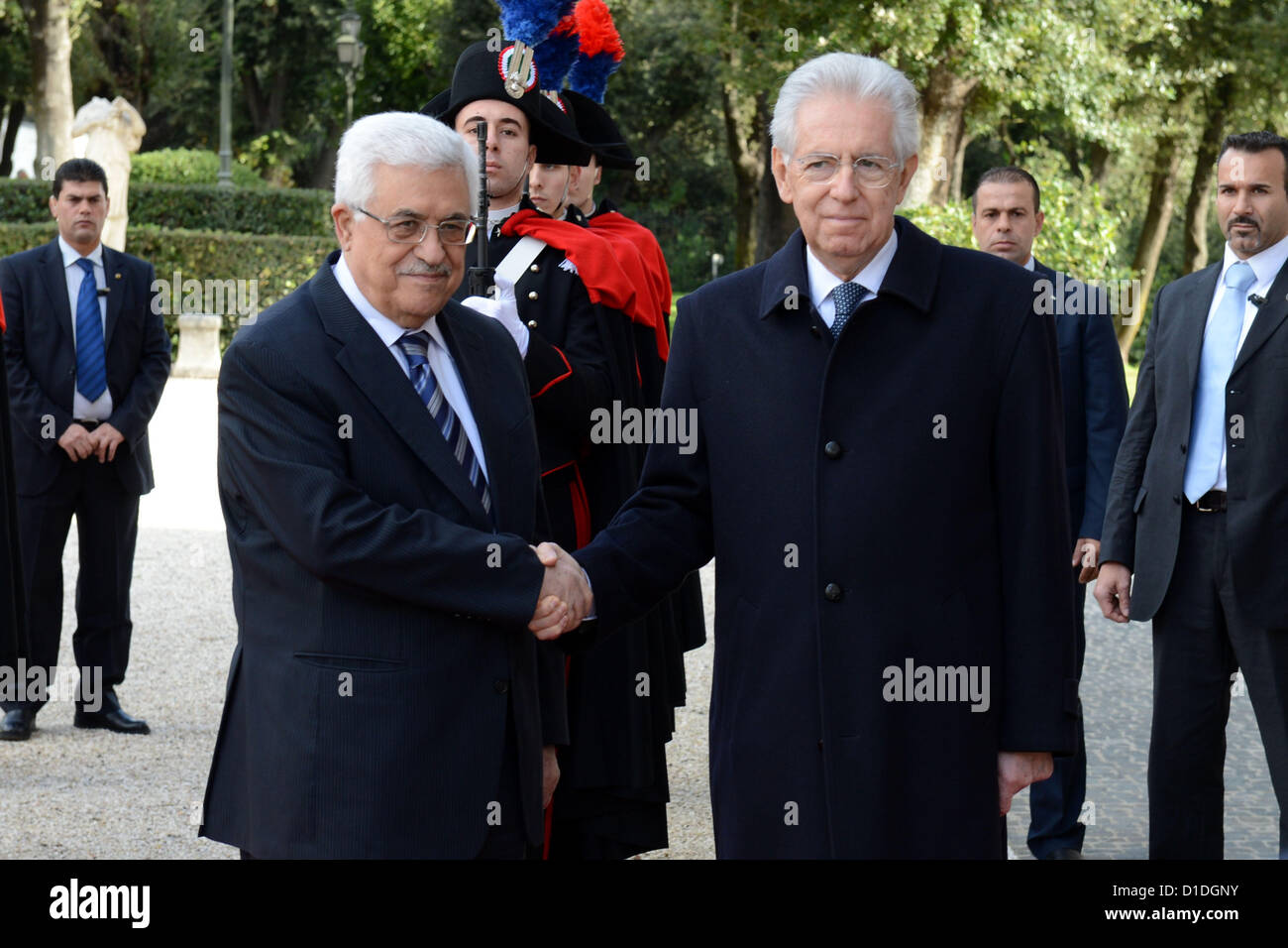Dec. 17, 2012 - Rome, Rome, Italy - Palestinian President Mahmoud Abbas ...