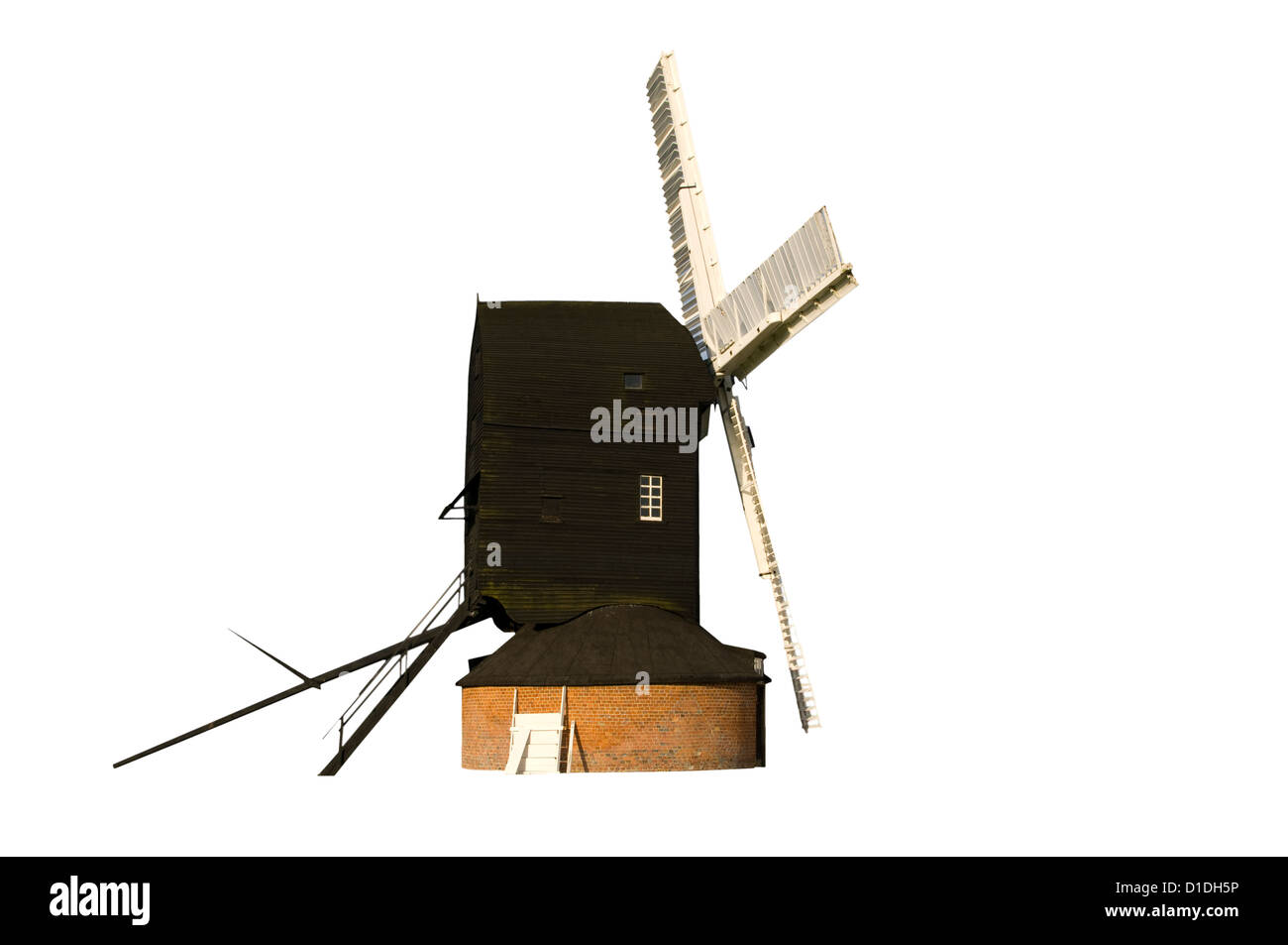 Old windmill with sails Cut Out Stock Images & Pictures - Alamy