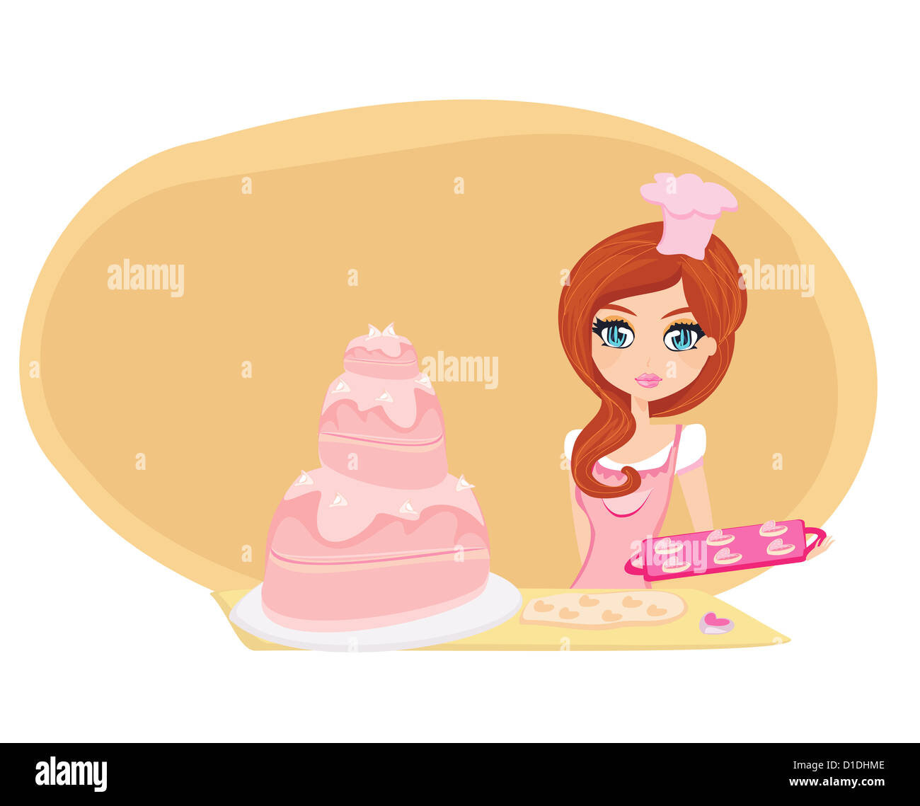 Women store clerk drawing hi-res stock photography and images - Alamy