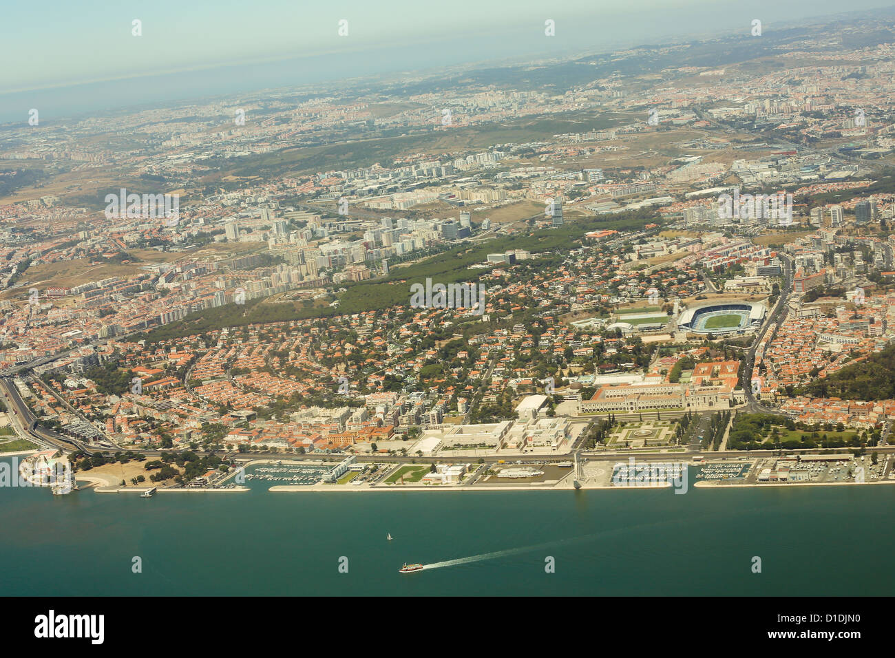 Lisbon aerial view Stock Photo - Alamy