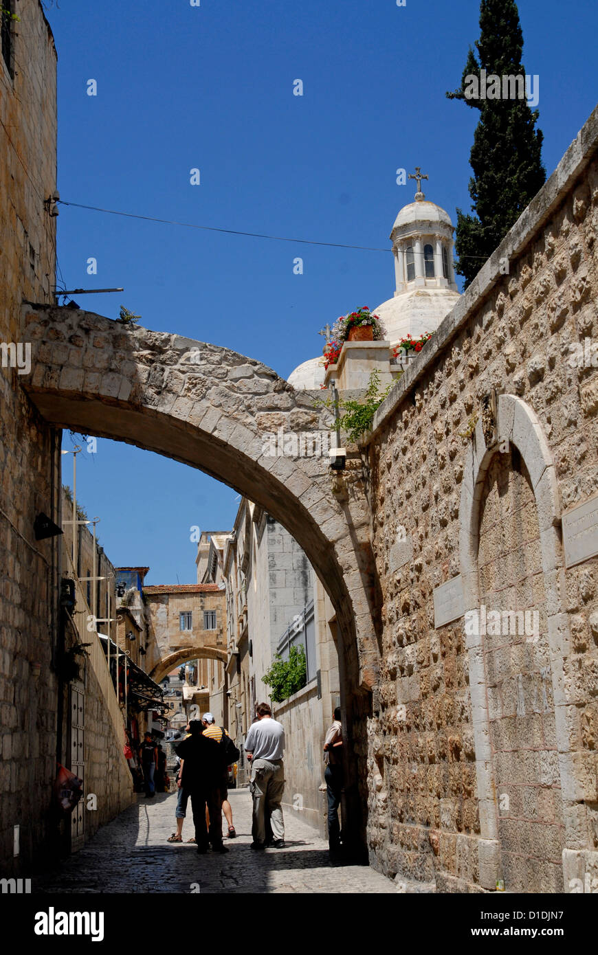 Alleyways and arches Jerusalem collection Stock Photo - Alamy