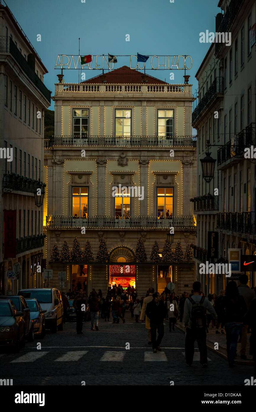 Chiado lisbon at christmas hi-res stock photography and images - Alamy