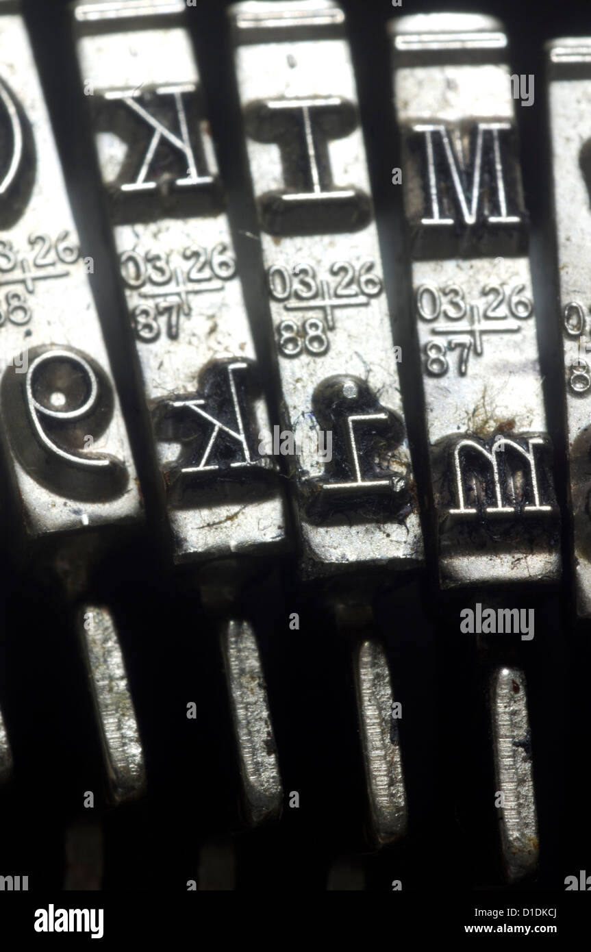 a close up of typewriter key for conceptual usage Stock Photo - Alamy