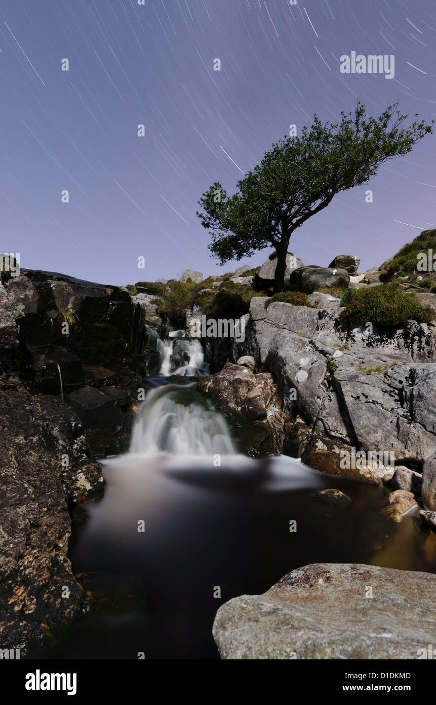 Star trails in ireland Stock Photo - Alamy