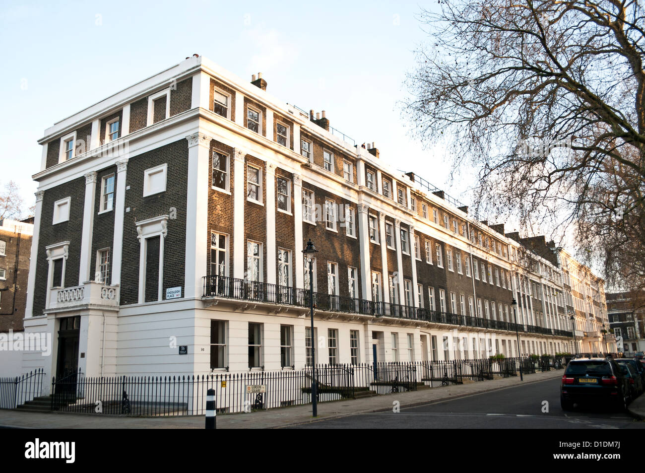 Georgian terraced houses on Gordon Square, WC1, London, UK Stock Photo ...