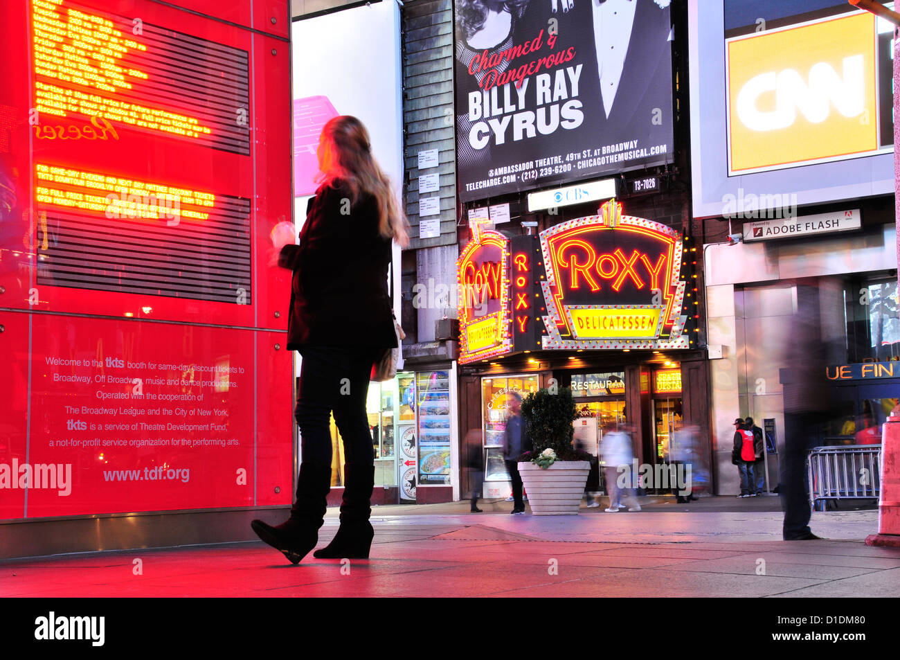 Tkts red sign hi-res stock photography and images - Alamy