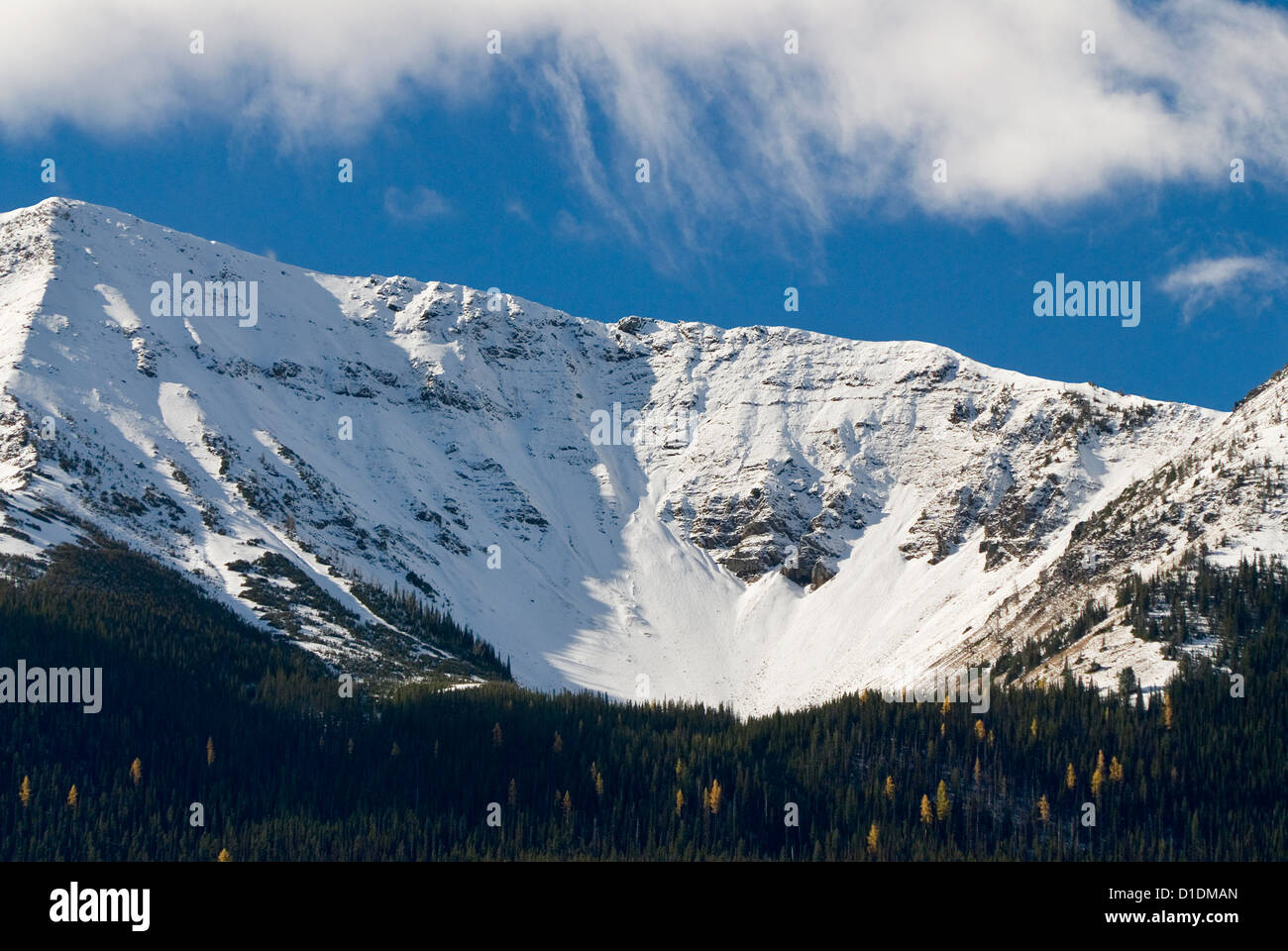 Snow on Chief Joseph Mountain, Wallowa Mountains, Oregon Stock Photo ...