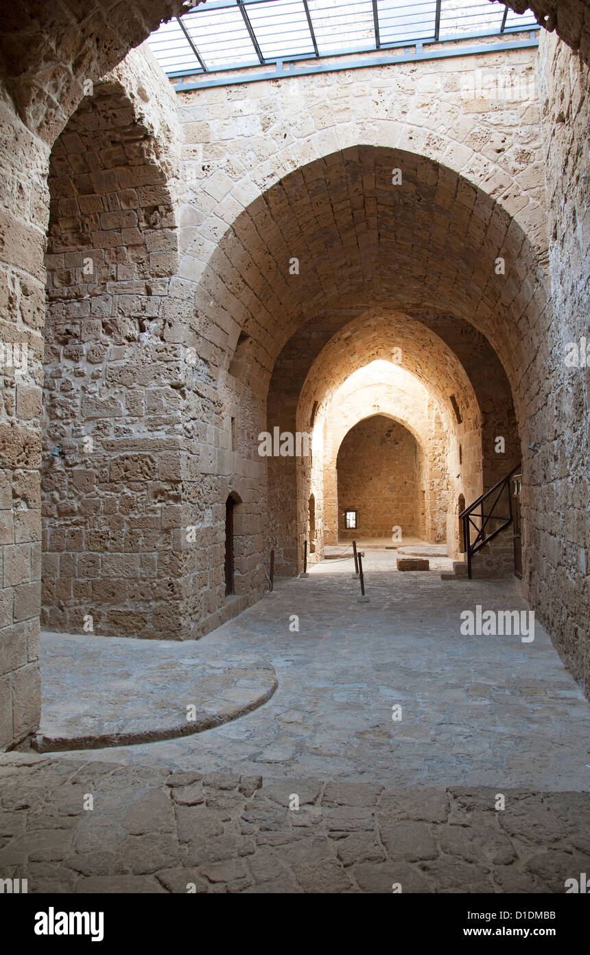 Interior Medieval Fort of Pafos Stock Photo - Alamy