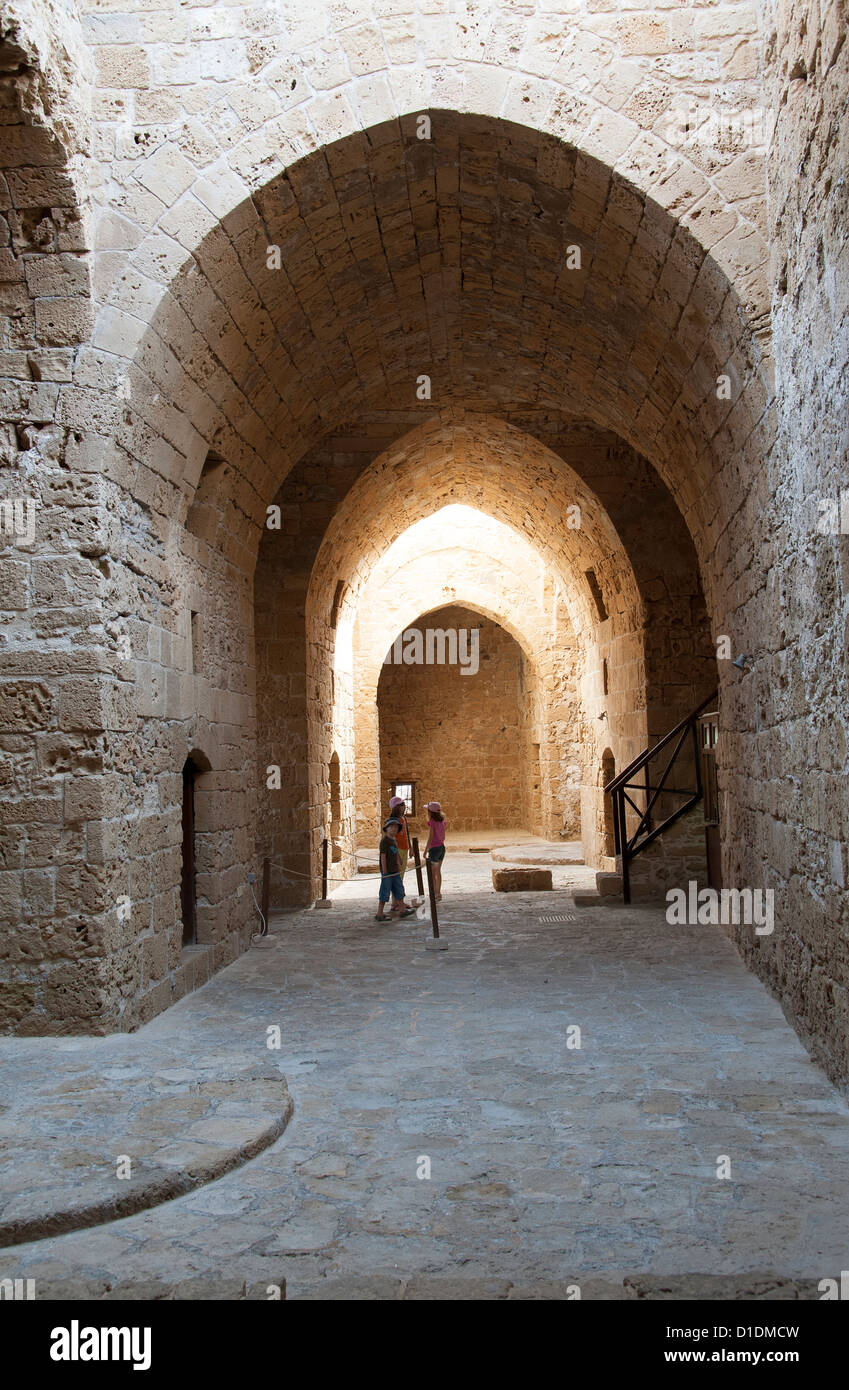 Interior Medieval Fort of Pafos Stock Photo - Alamy