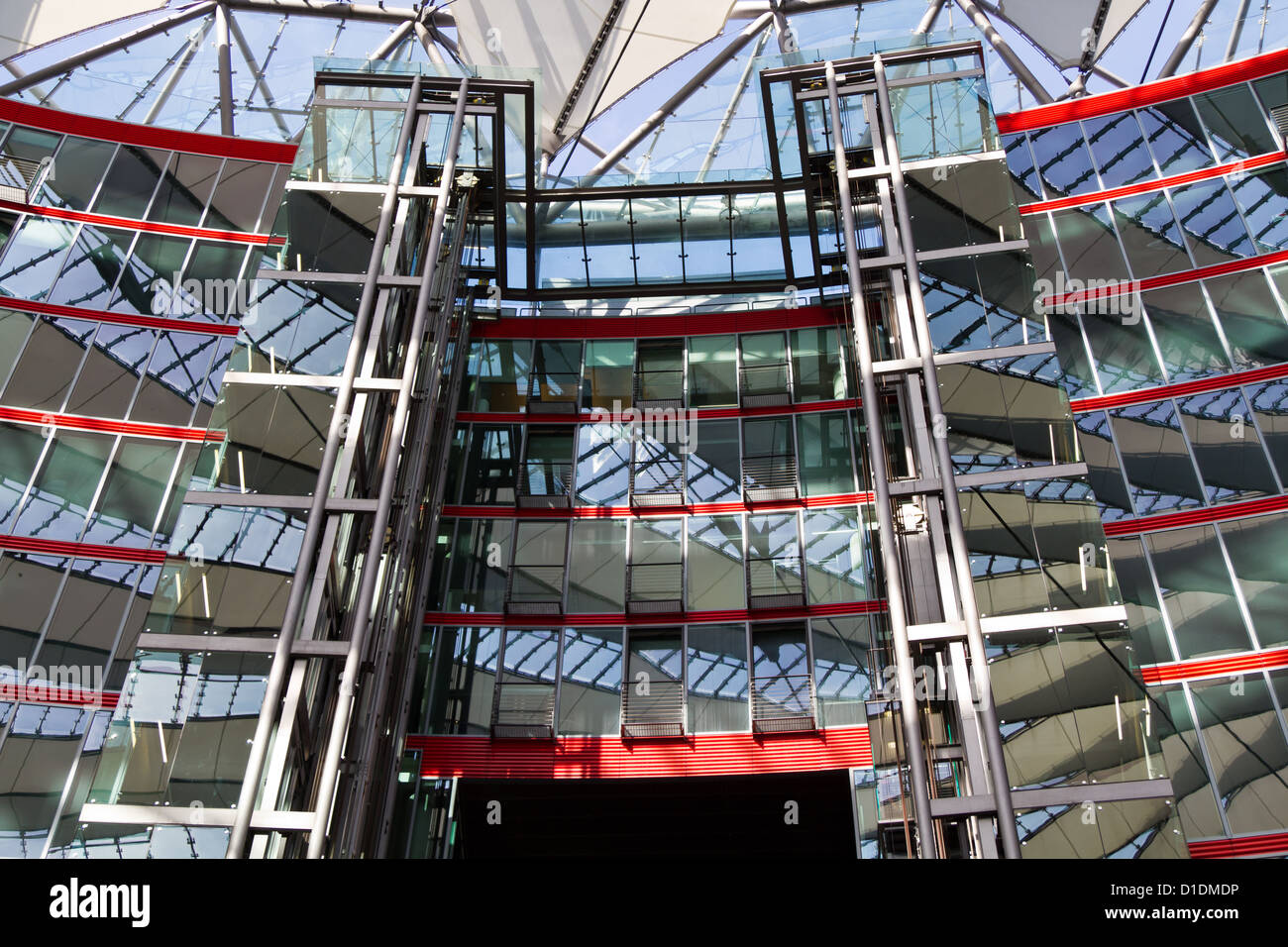 Exterior Facade of a modern Office Building at the Potsdamer Platz in ...