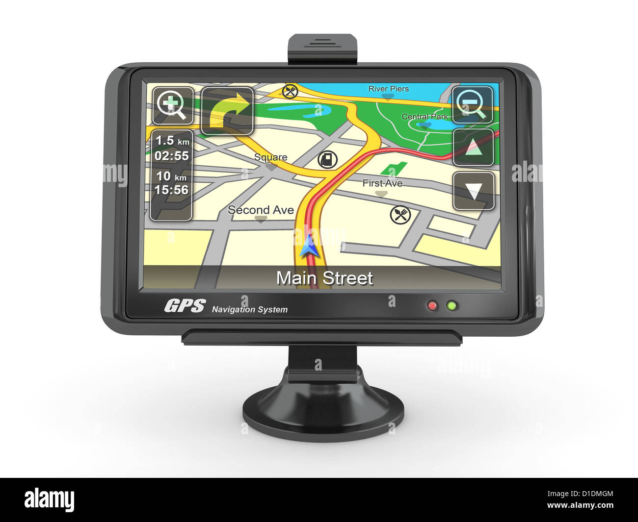 Navigation system. Gps on white isolated background. 3d Stock Photo - Alamy