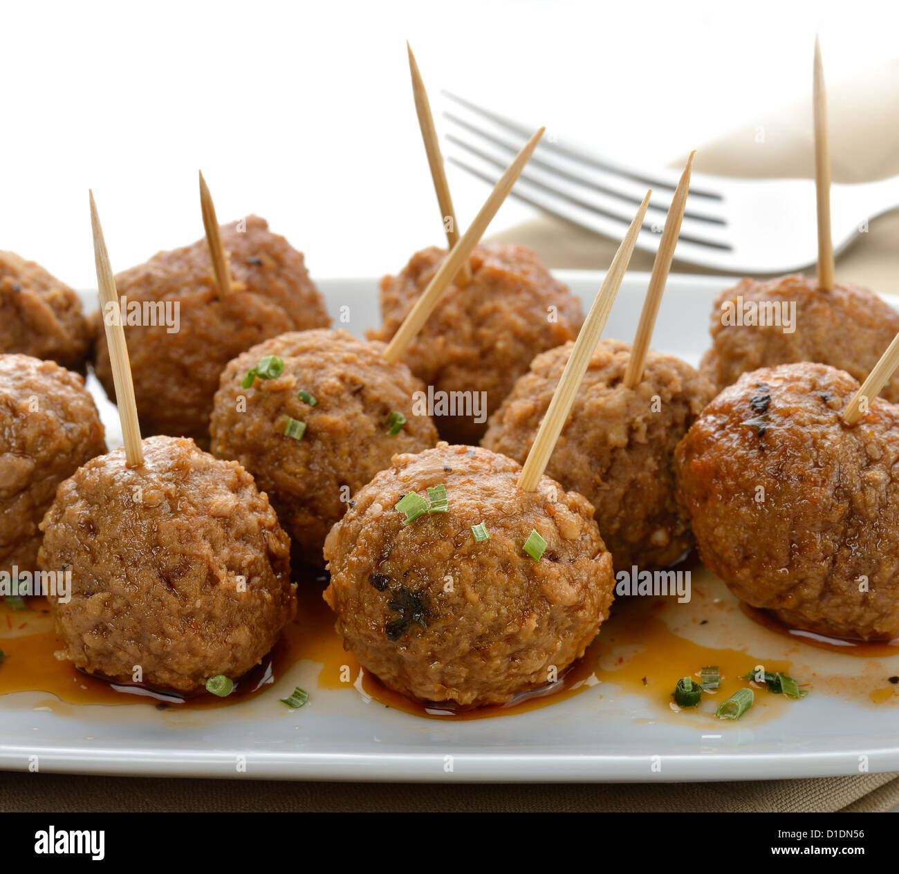 Meatball Appetizers,Close Up Shot Stock Photo - Alamy