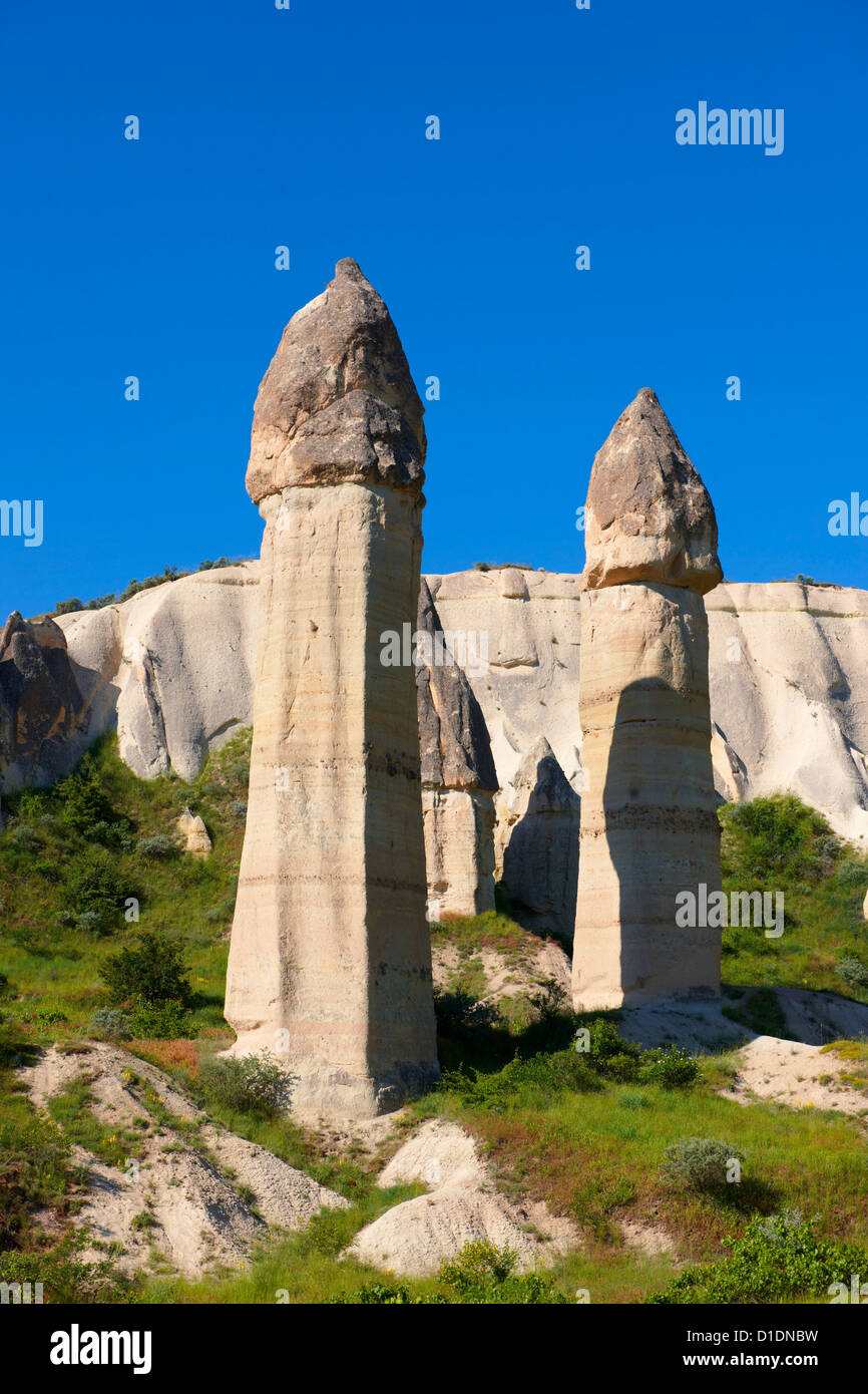 The Fairy Chimneys of Love Valley - Cappadocia Turkey Stock Photo - Alamy