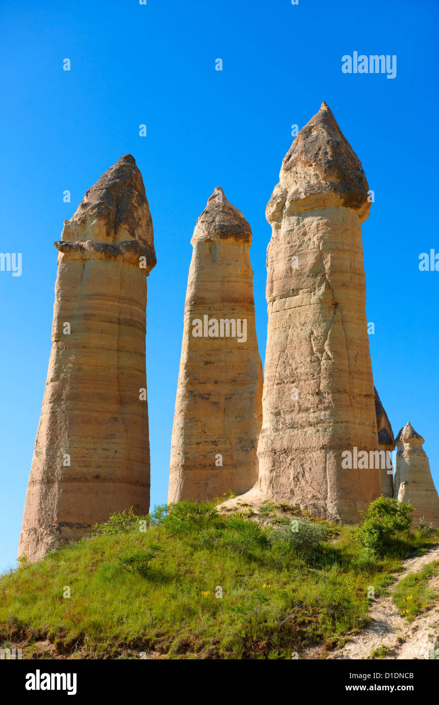 The Fairy Chimneys of Love Valley - Cappadocia Turkey Stock Photo - Alamy