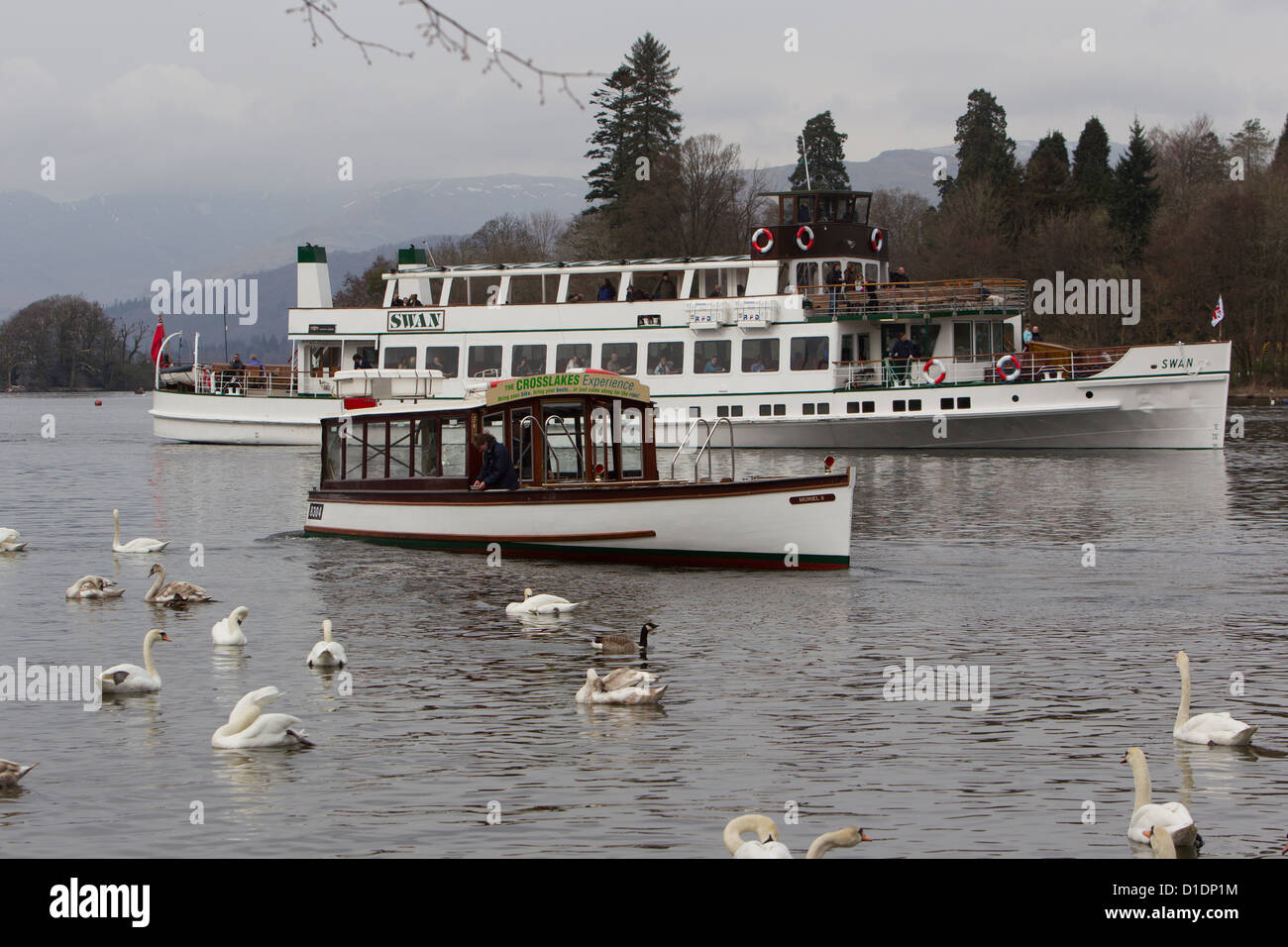 The MV Swan , originally steam , passenger ferry on Lake Windermere ...