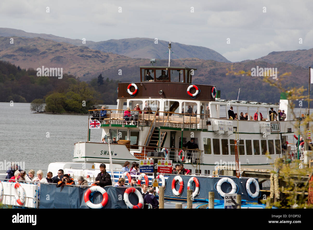 The MV Swan , originally steam , passenger ferry on Lake Windermere ...