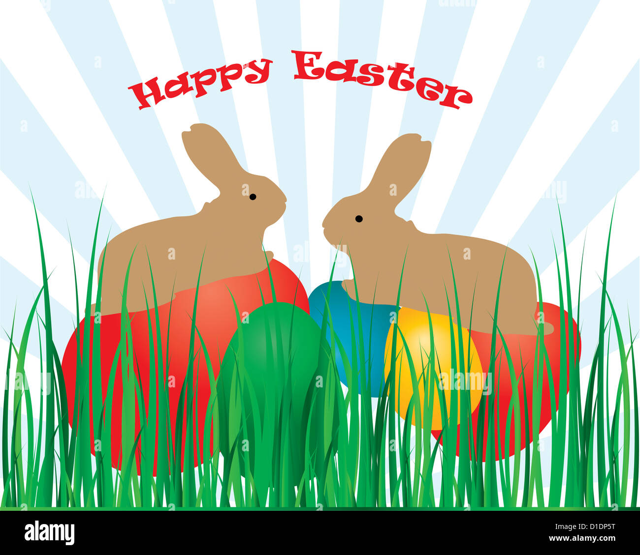 Colorful easter card Stock Photo - Alamy