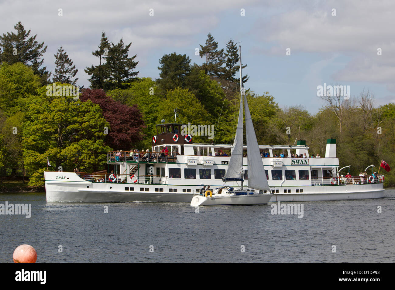 The MV Swan , originally steam , passenger ferry on Lake Windermere ...