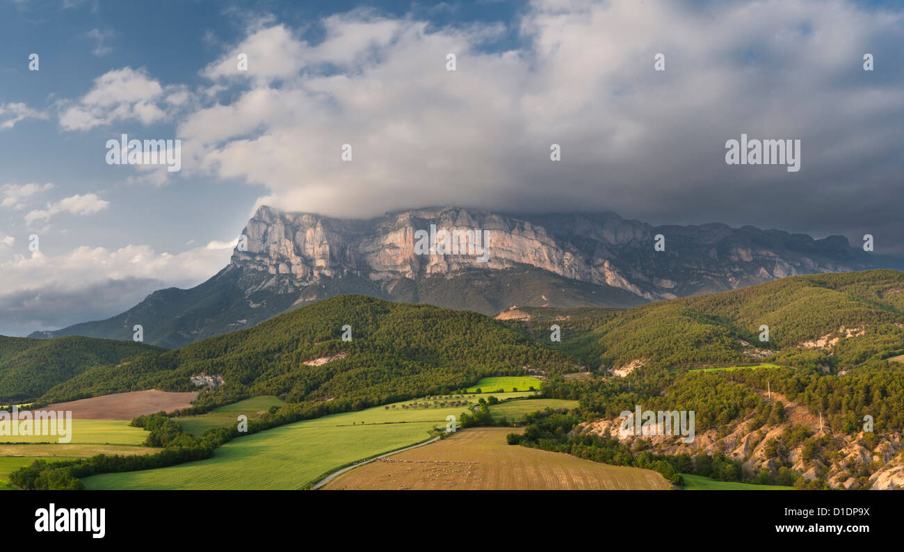 Pena Montanesa, a limestone mountain in the Spanish Pyrenees, from the ...