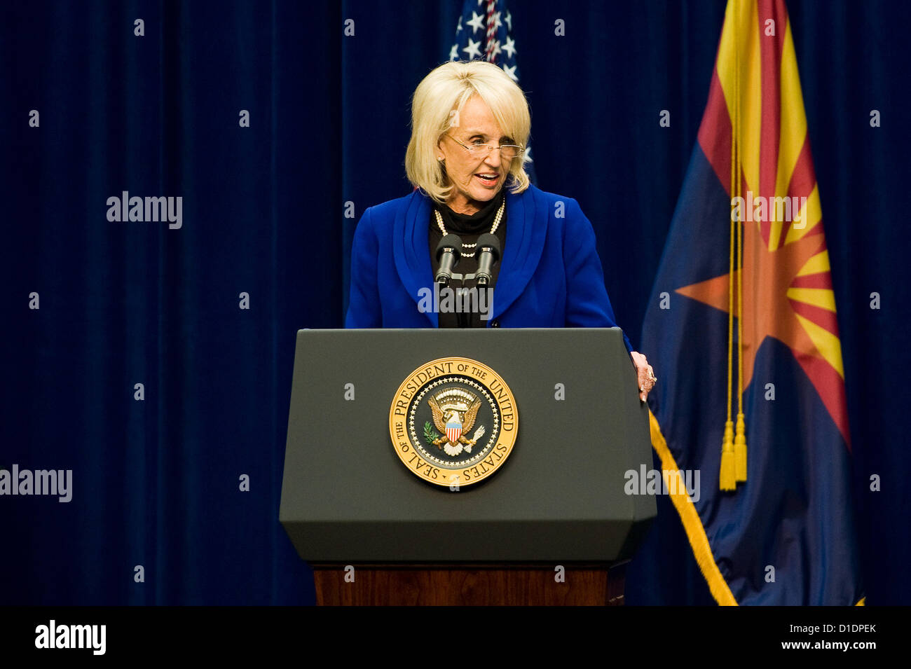 Jan. 12, 2011 - Tucson, Arizona, U.S - Arizona Governor JAN BREWER ...