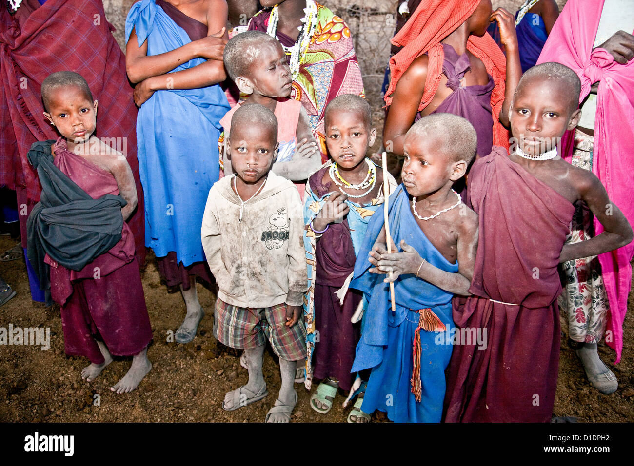 A group of Maasai Children outside in Africa;Children in Orphanages ...