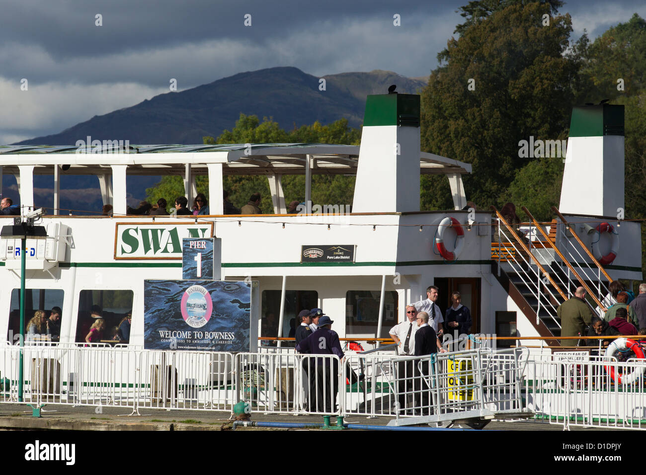 The MV Swan , originally steam , passenger ferry on Lake Windermere ...