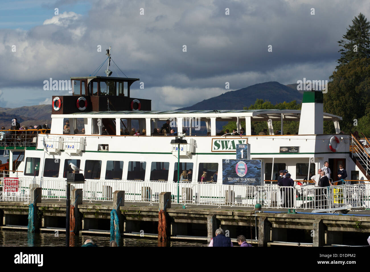 The MV Swan , originally steam , passenger ferry on Lake Windermere ...