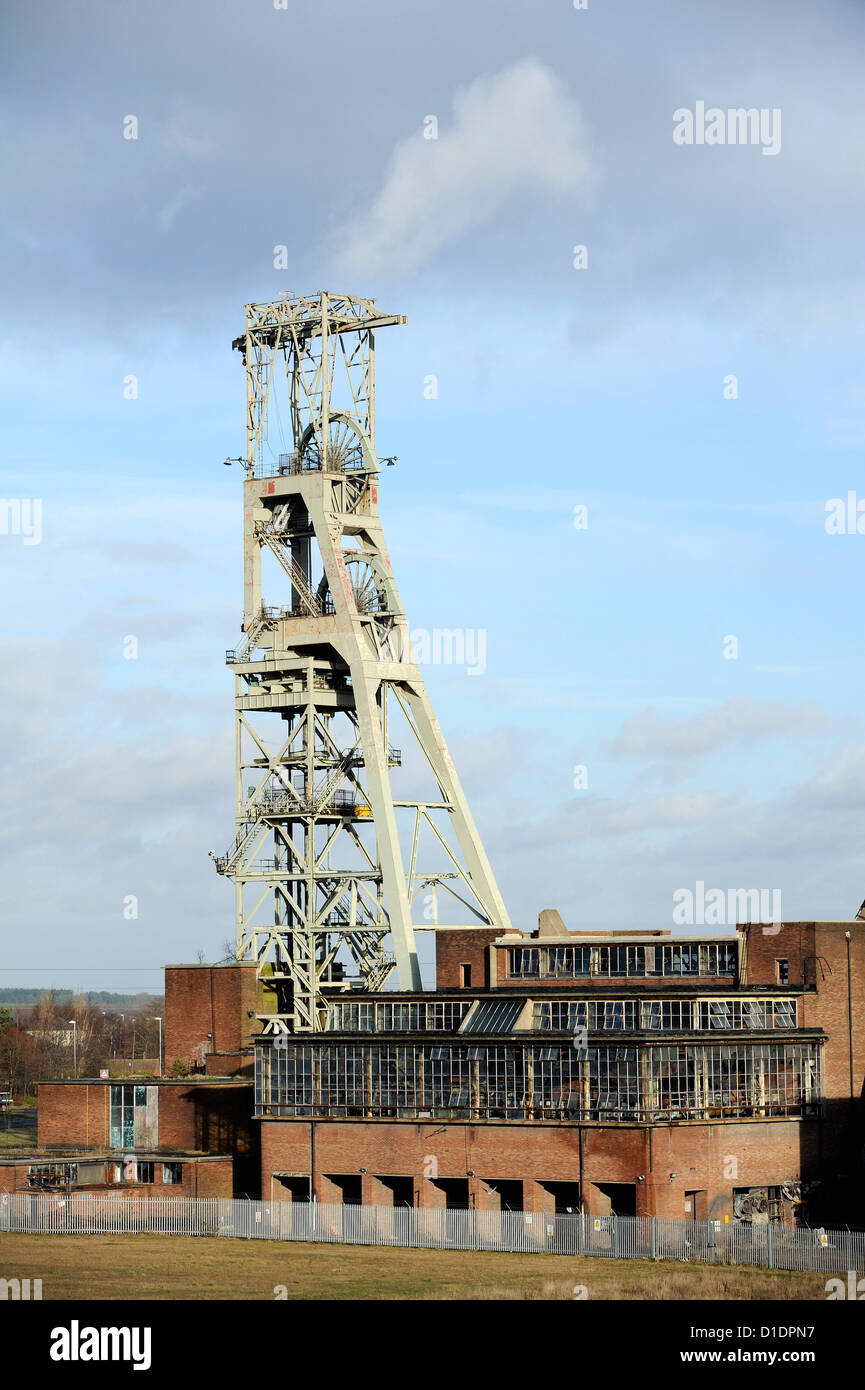 The steel winding towers, wheels and brick winding house is all that ...