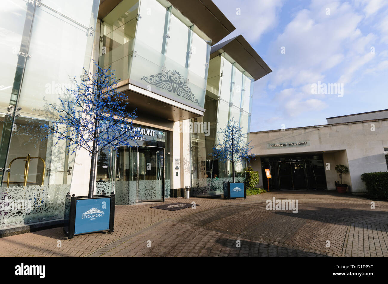 Outside entrance of the Stormont Hotel, Belfast, part of the Hastings ...