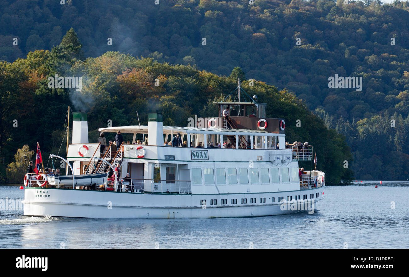 The MV Swan , originally steam , passenger ferry on Lake Windermere ...