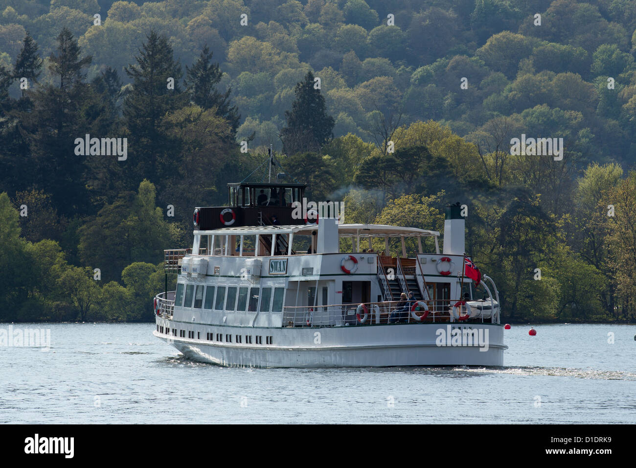The MV Swan , originally steam , passenger ferry on Lake Windermere ...