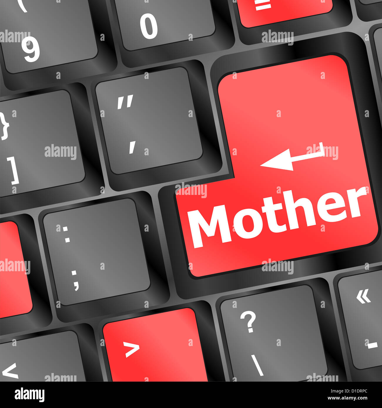 mother keyboard button on computer pc Stock Photo - Alamy