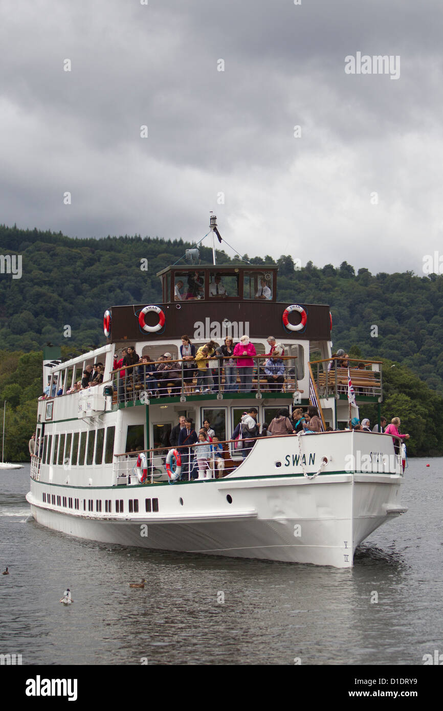 The MV Swan , originally steam , passenger ferry on Lake Windermere ...