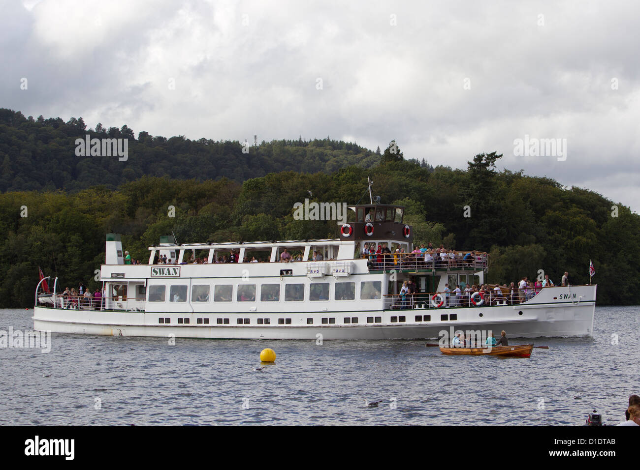 The MV Swan , originally steam , passenger ferry on Lake Windermere ...