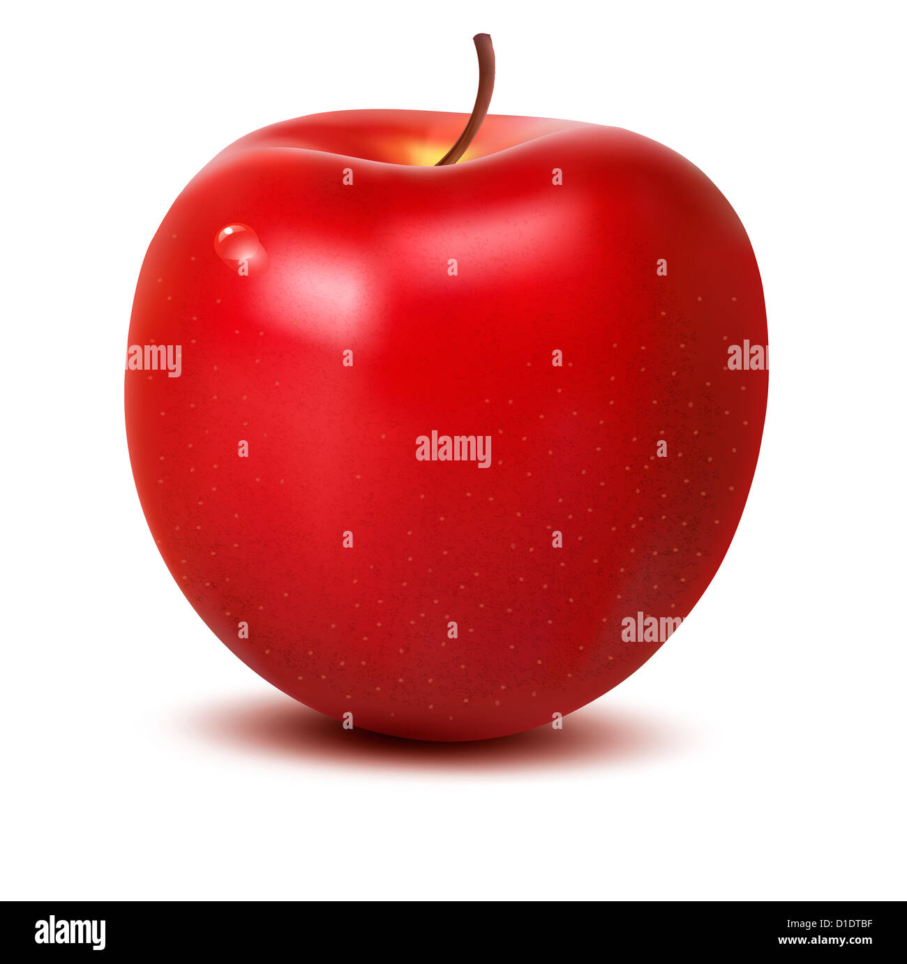 Red ripe apple Stock Photo - Alamy