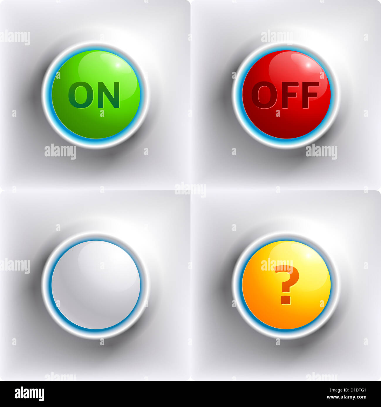 Yellow and white colors icons hi-res stock photography and images - Alamy