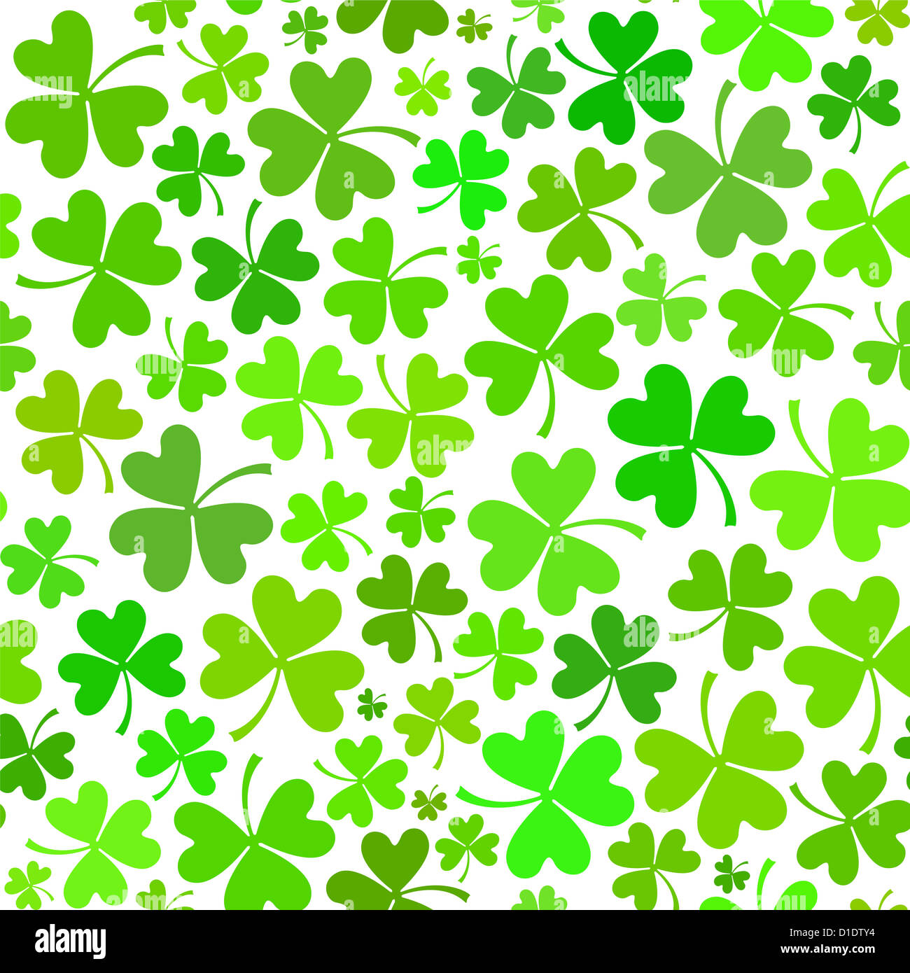 Light green seamless clover pattern on white background Stock Photo - Alamy