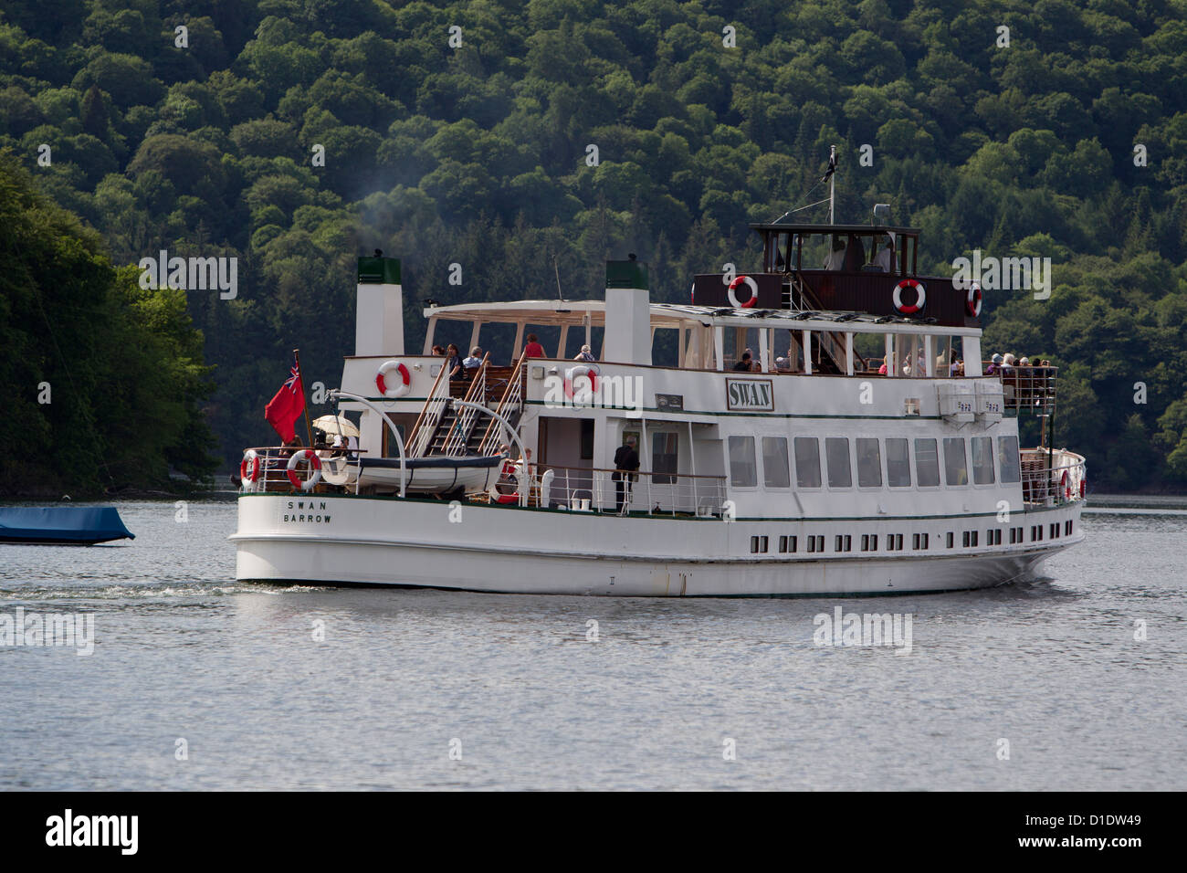 The MV Swan , originally steam , passenger ferry on Lake Windermere ...