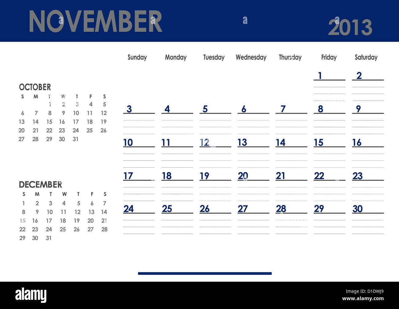 2013 march calendar hi-res stock photography and images - Alamy